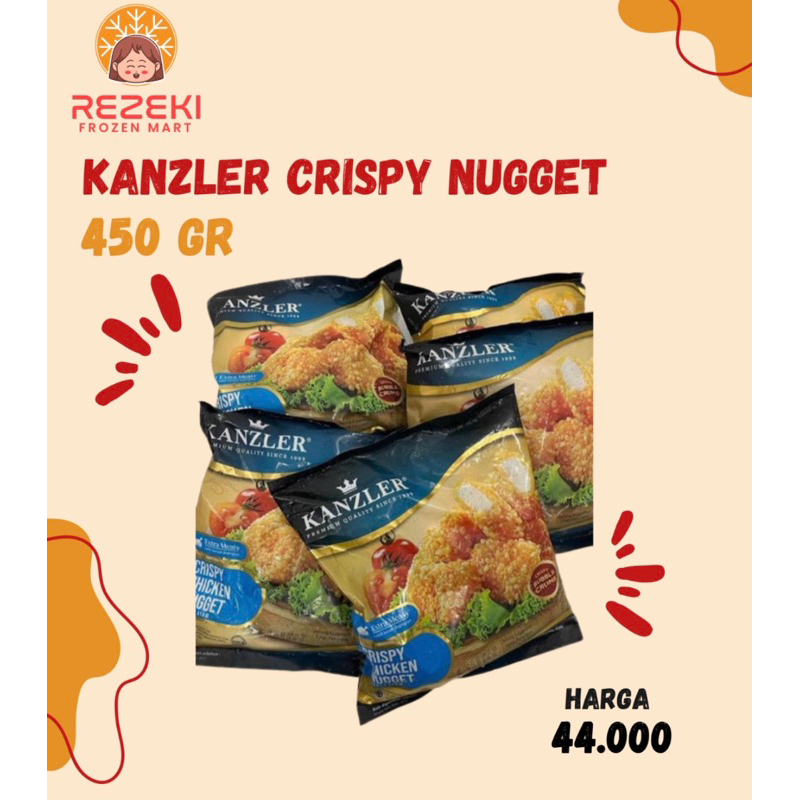 Jual Kanzler Crispy Chicken Nugget 450 Gr | Naget Ayam Krispi | Frozen ...