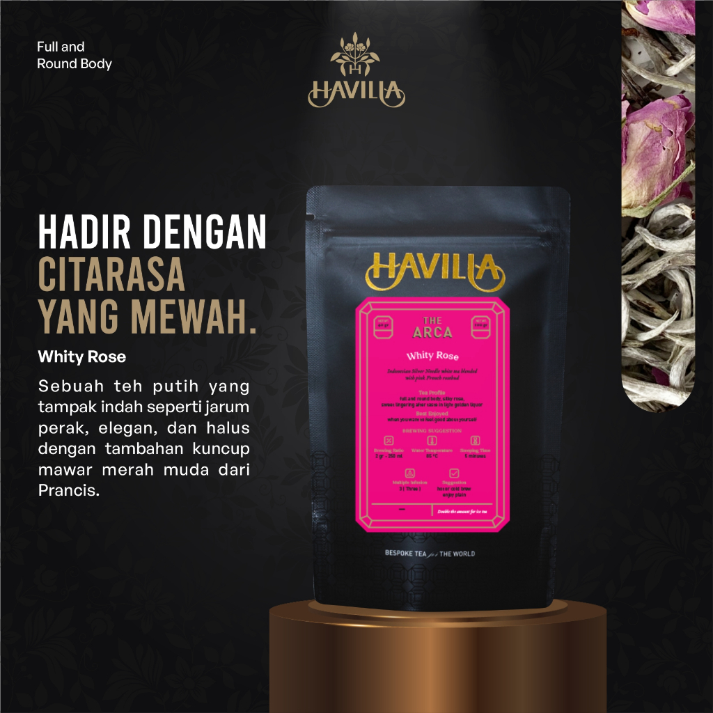 Jual Havilla Whity Rose White Tea / Teh Putih Bunga Mawar / Teh Putih ...