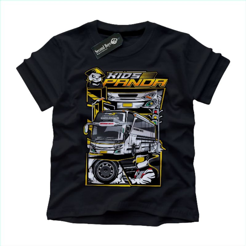 Jual kaos distro anak kids panda bus Dr | Shopee Indonesia