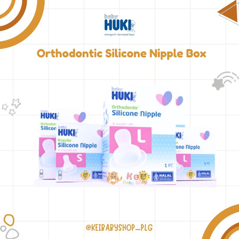 Jual Huki Silicone Nipple Orthodontic Box CI0150 CI0151 CI0044 / Dot ...