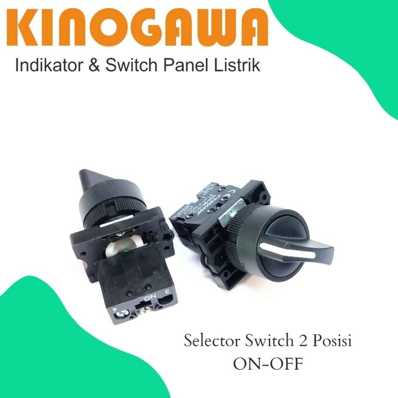 Jual Selector Switch 22mm 2 Posisi XB2 KINOGAWA | Shopee Indonesia