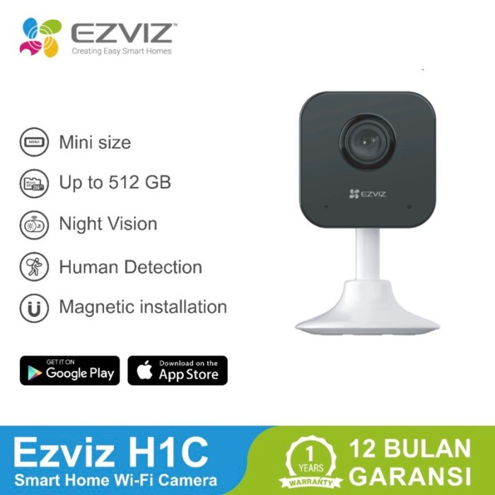 Jual CCTV WIFI IP CAMERA EZVIZ H1C 1080p CCTV WIRELESS EZVIS H1C 2MP ...
