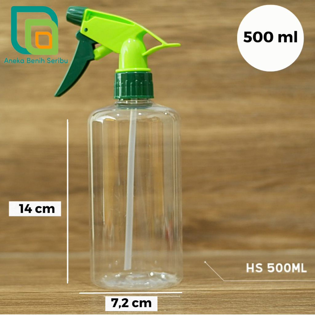 Jual Botol Spray 500ML Bening Tutup Big Trigger Kispray - Spray Semprot ...
