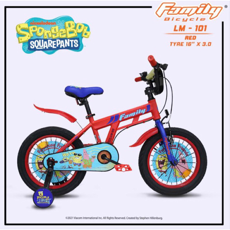 Jual Sepeda Anak Spongebob Squarepants BMX Family 16 inch LM 101 ...