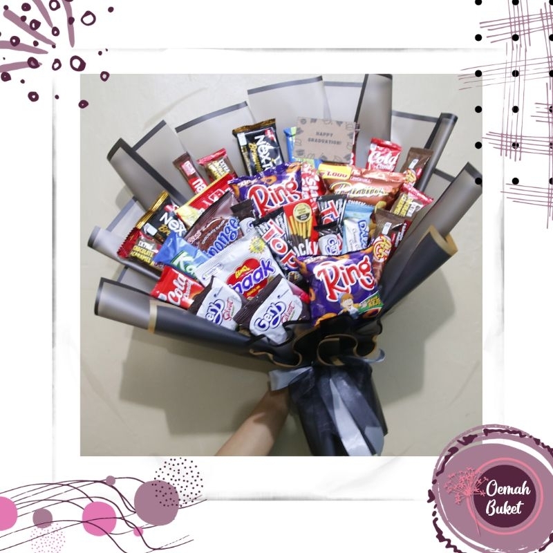 Jual Buket Snack | Buket Wisuda | Hampers Snack | Buket Jajan | Oemah ...