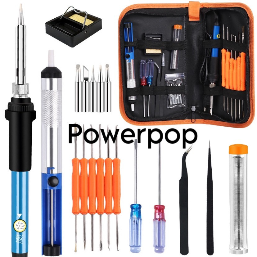 Jual SOLDER 60WATT PAKET KITSET FREE BAG 15IN1 OBENG/ SEDOT TIMAH ...