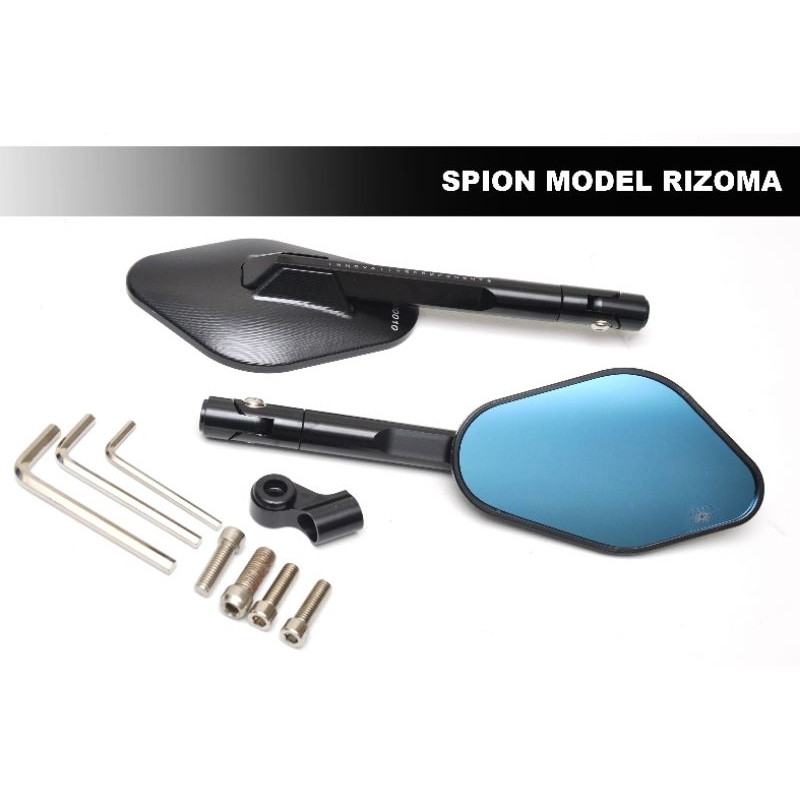 Jual Spion model rizoma Elise Elis octagon oval new Black kaca blue ...