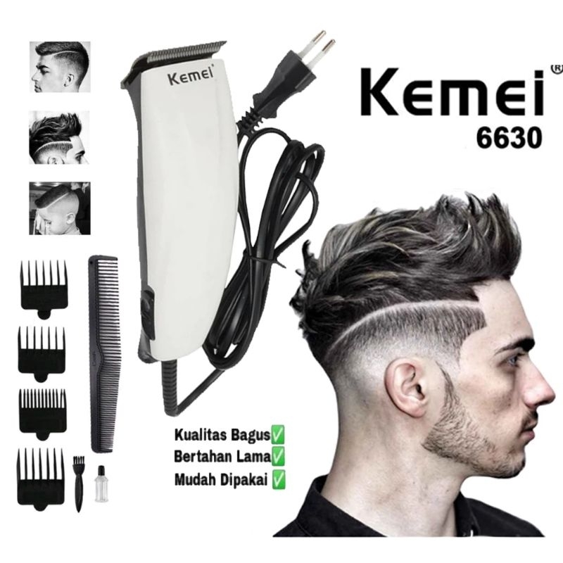 Jual Alat Cukur Rambut Kemei KM-6603 // Cukuran Rambut // Hair Clipper ...