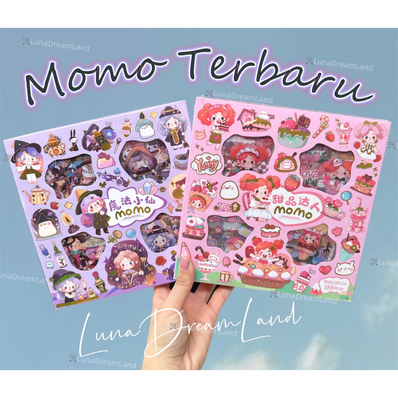 Jual Sticker Momo Terbaru (100 Lembar) Stiker Pvc anti air | Shopee ...