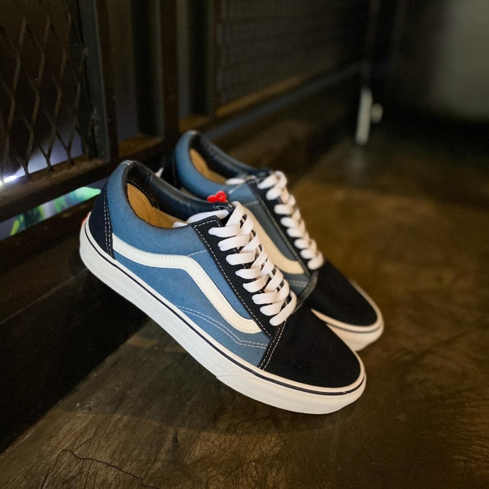 Jual Sepatu Old Skool Classic Black White Sneakers Oldskool Old School