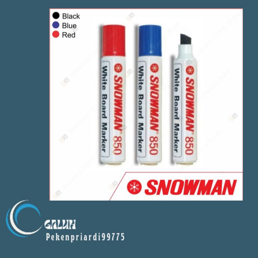 Jual Spidol Whiteboard snowman Jumbo 850- hitam | Shopee Indonesia