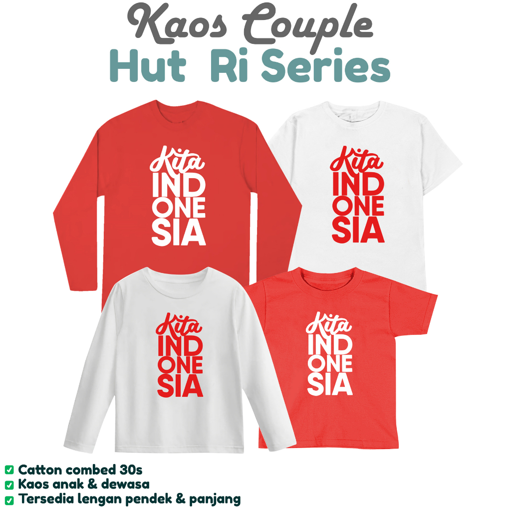 Jual Kaos Couple Agustusan / Kaos Couple Family HUT RI / Kaos Seragam ... Jual Kaos Couple Agustusan / Kaos Couple Family HUT RI / Kaos Seragam ...