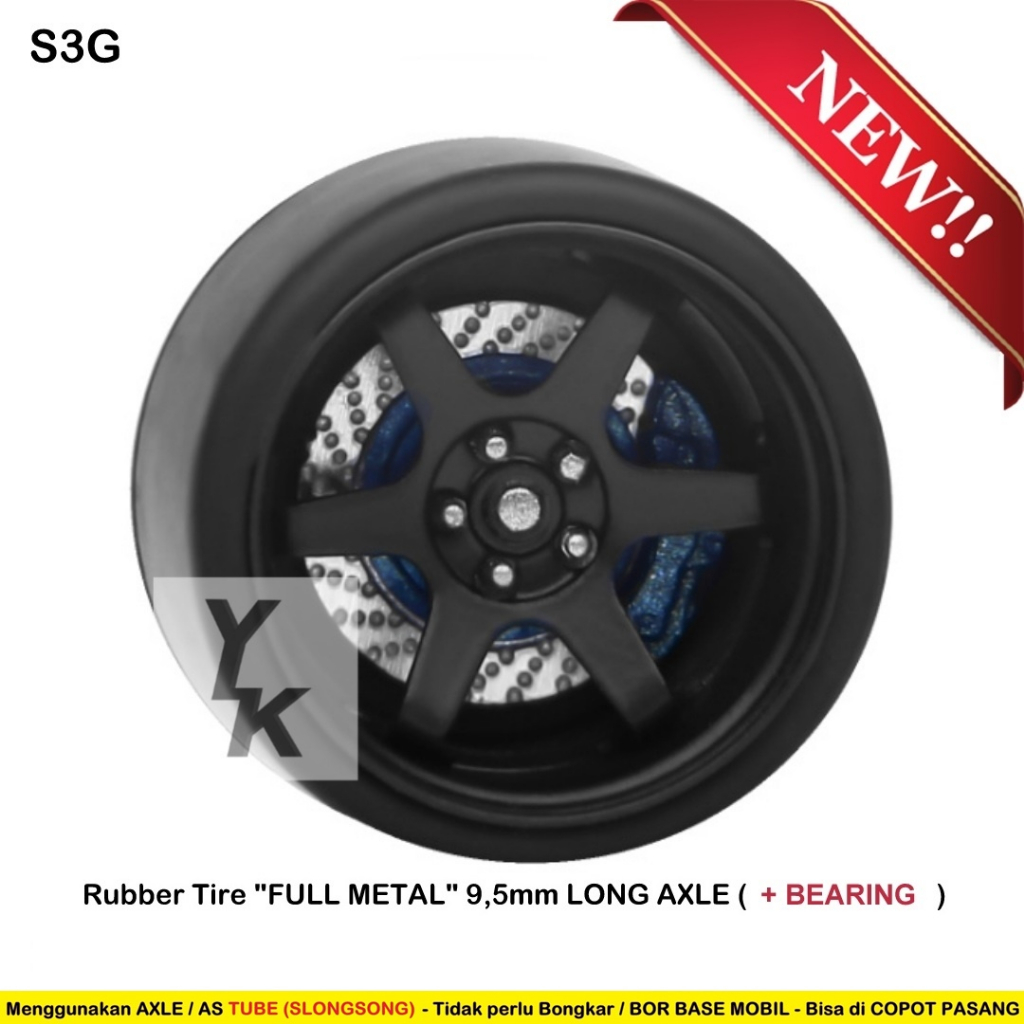 Jual CARLOMO Rubber Tire PREMIUM S CLASS RIMS TE37 Long Axle Varian ...