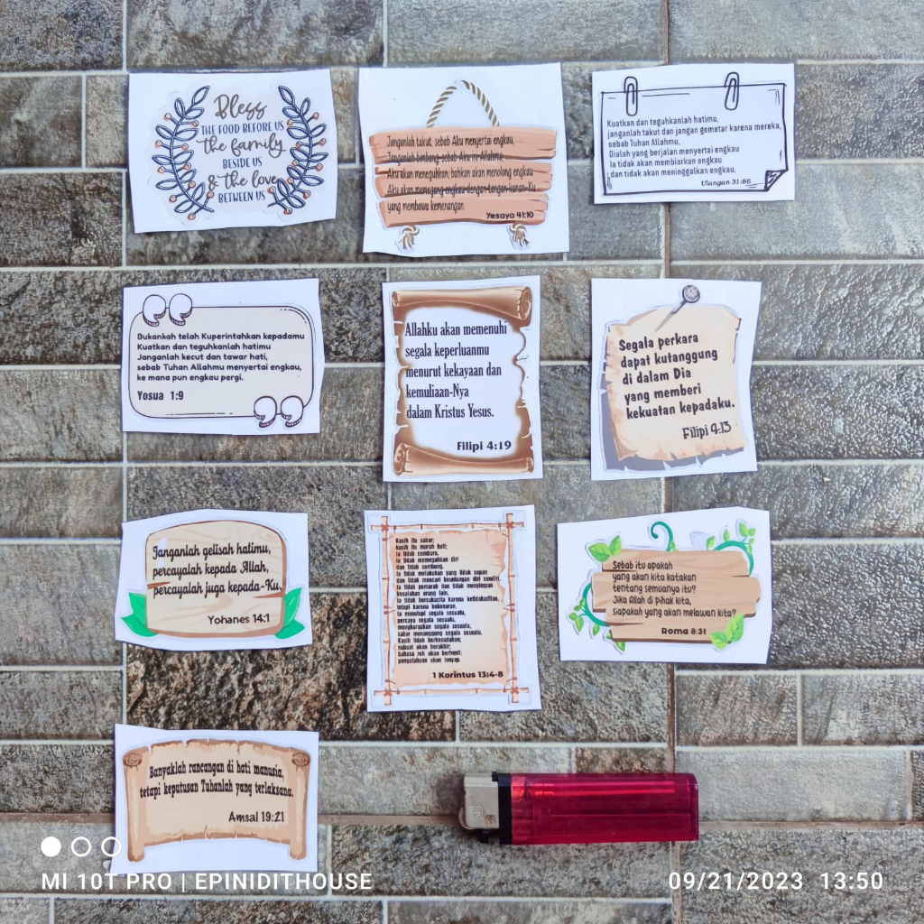 Jual Paket Doa Stiker Kristen Katolik Ayat Alkitab Matius Amsal Trust ...