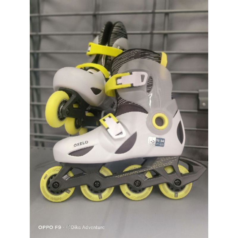 Jual SEPATU RODA PLAY 5 OXELO POWER INLINE SKATE KID'S OLAH RAGA SEPATU ...