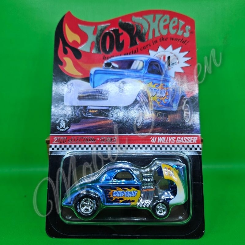 Jual diecast Hot Wheels RLC 2020 sELECTIONs Series 41 Willys Gasser Wild Blue ban karet | Shopee ...