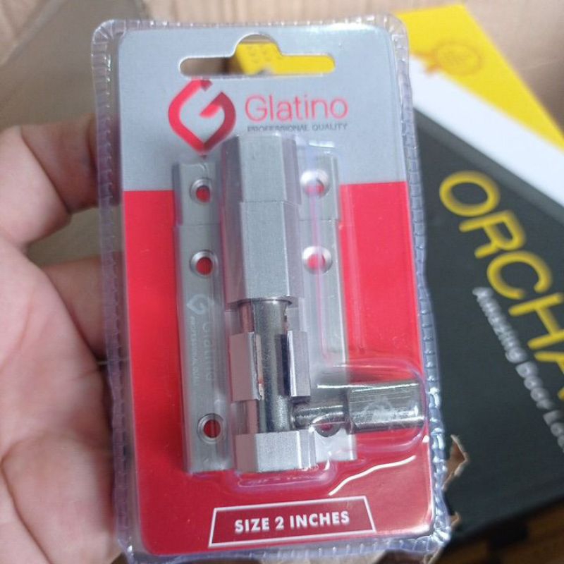 Jual Grendel Slot Glatino 2 inch / Grendel Pintu 2" JUMBO / Grendel ...