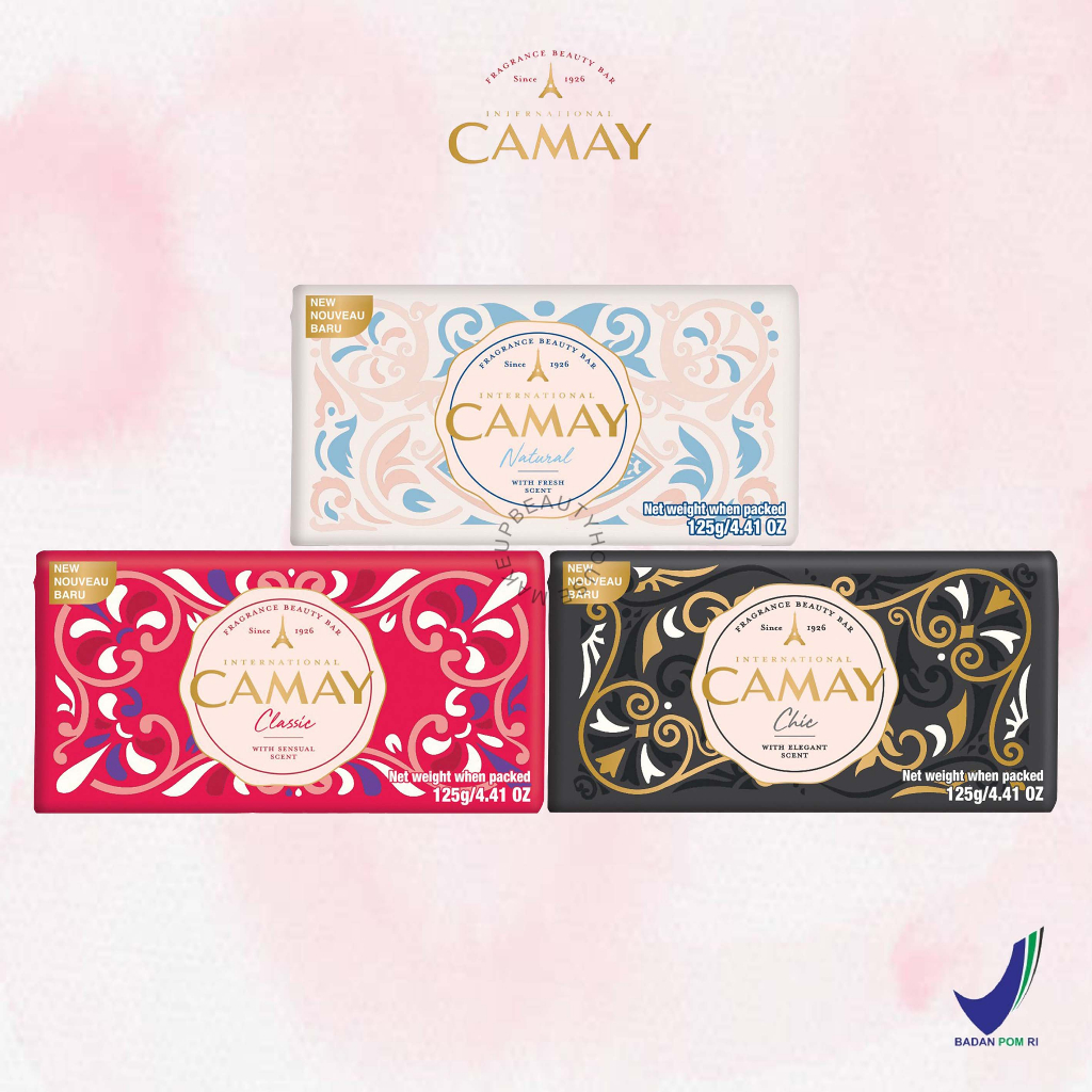 Jual CAMAY Soap Bar Classic | Chic | Natural 80gr / 125gr - Sabun Mandi ...