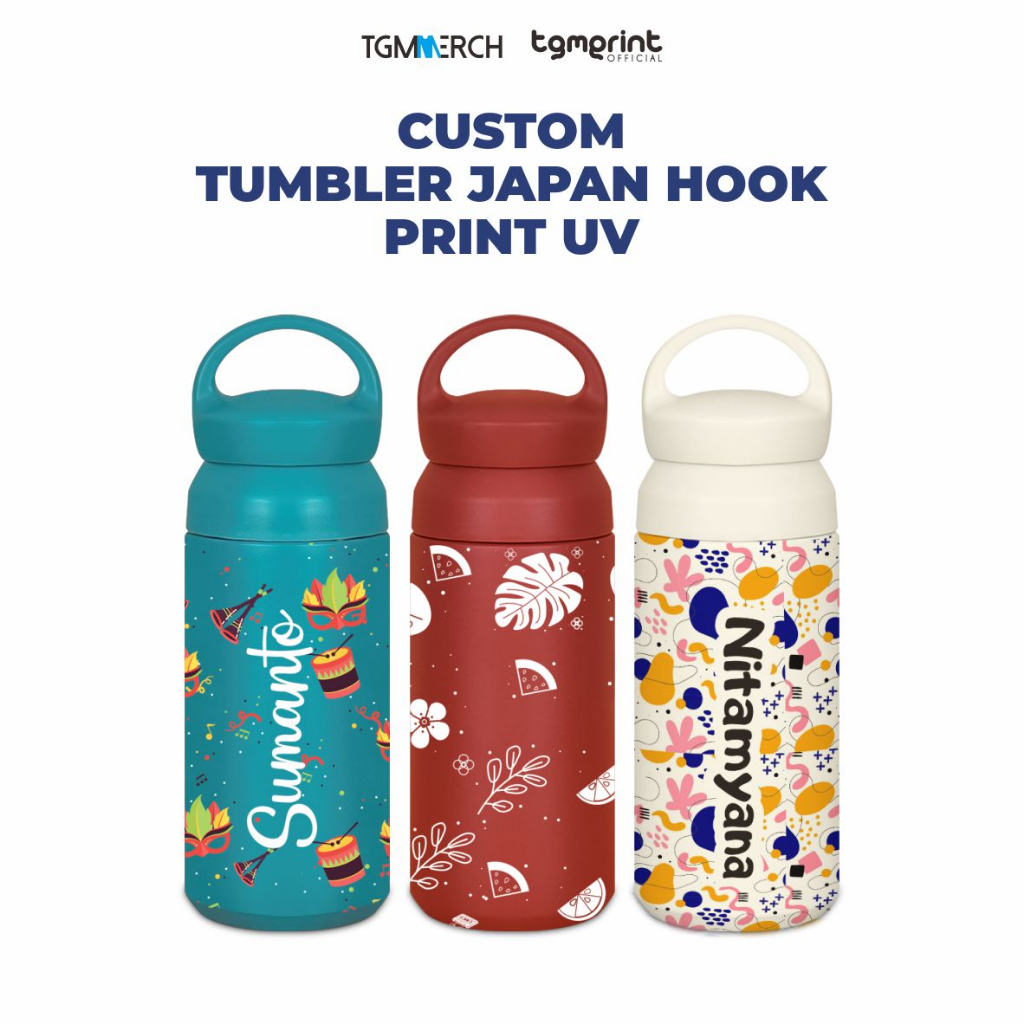 Jual TGM MERCH - Cetak Custom Tumbler Travel Japan Hook termos Suhu | botol Minum Print UV ...