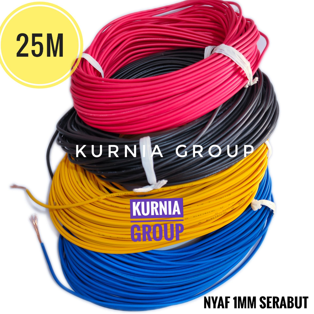 Jual Kabel Body 1mm Serabut NYAF 1roll Isi 25M Cable AWG Kelistrikan Otomotif Motor Serabut isi ...