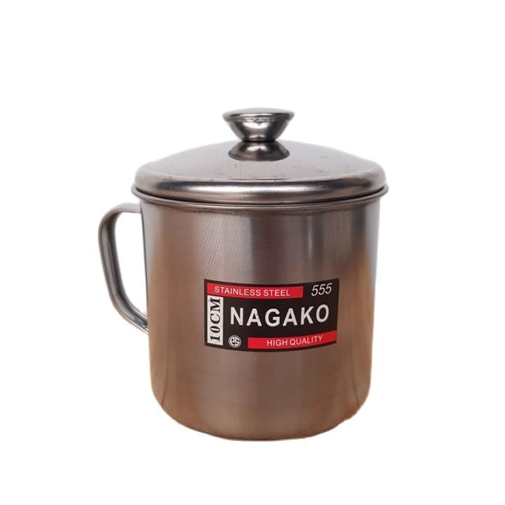 Jual Mug Stainless Steel 9Cm - Mug Nagako 555 - Gelas Stainless Gagang ...