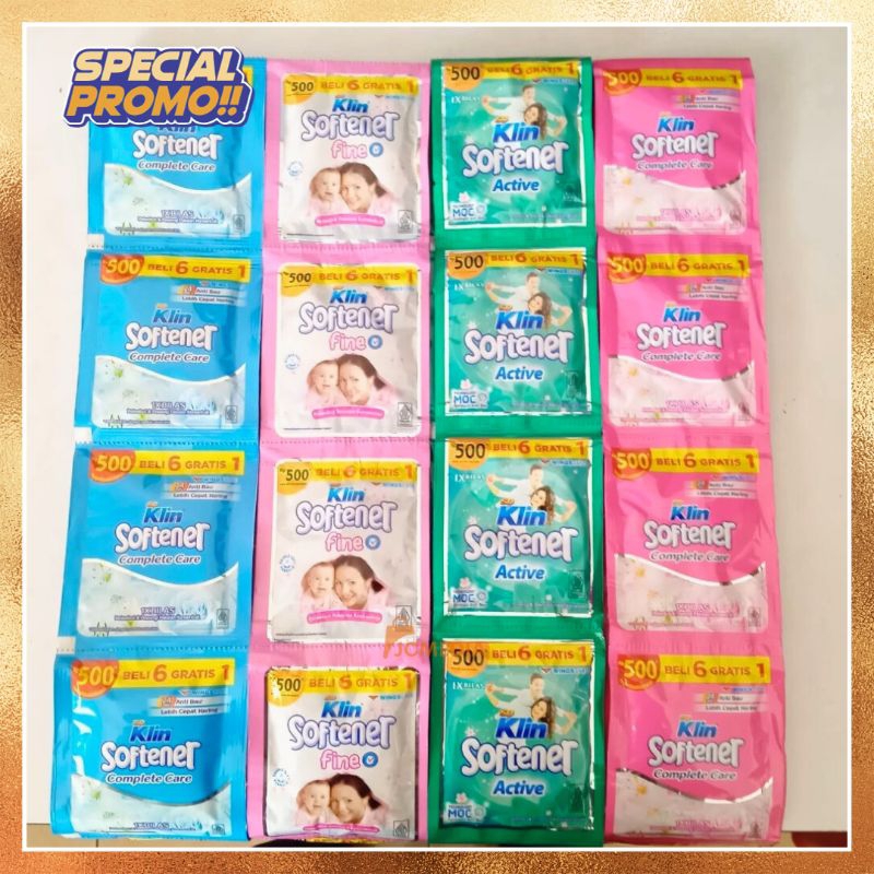 Jual (1 Renceng Isi 12pcs) So Klin Softener Pelembut Pewangi Pakaian ...