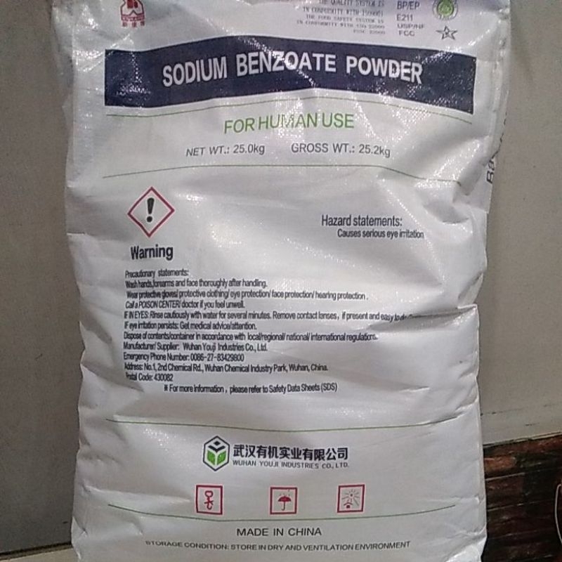 Jual SODIUM BENZOATE POWDER PENGAWET MAKANAN REPACK 1 KG | Shopee Indonesia