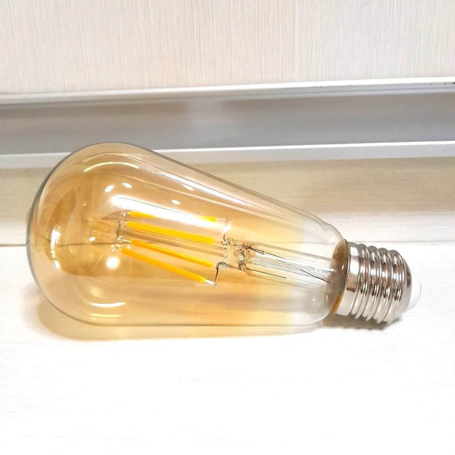 Jual LAMPU LED FILAMEN LONJONG 4 watt Bulb edison / lampu cafe ST6A ...