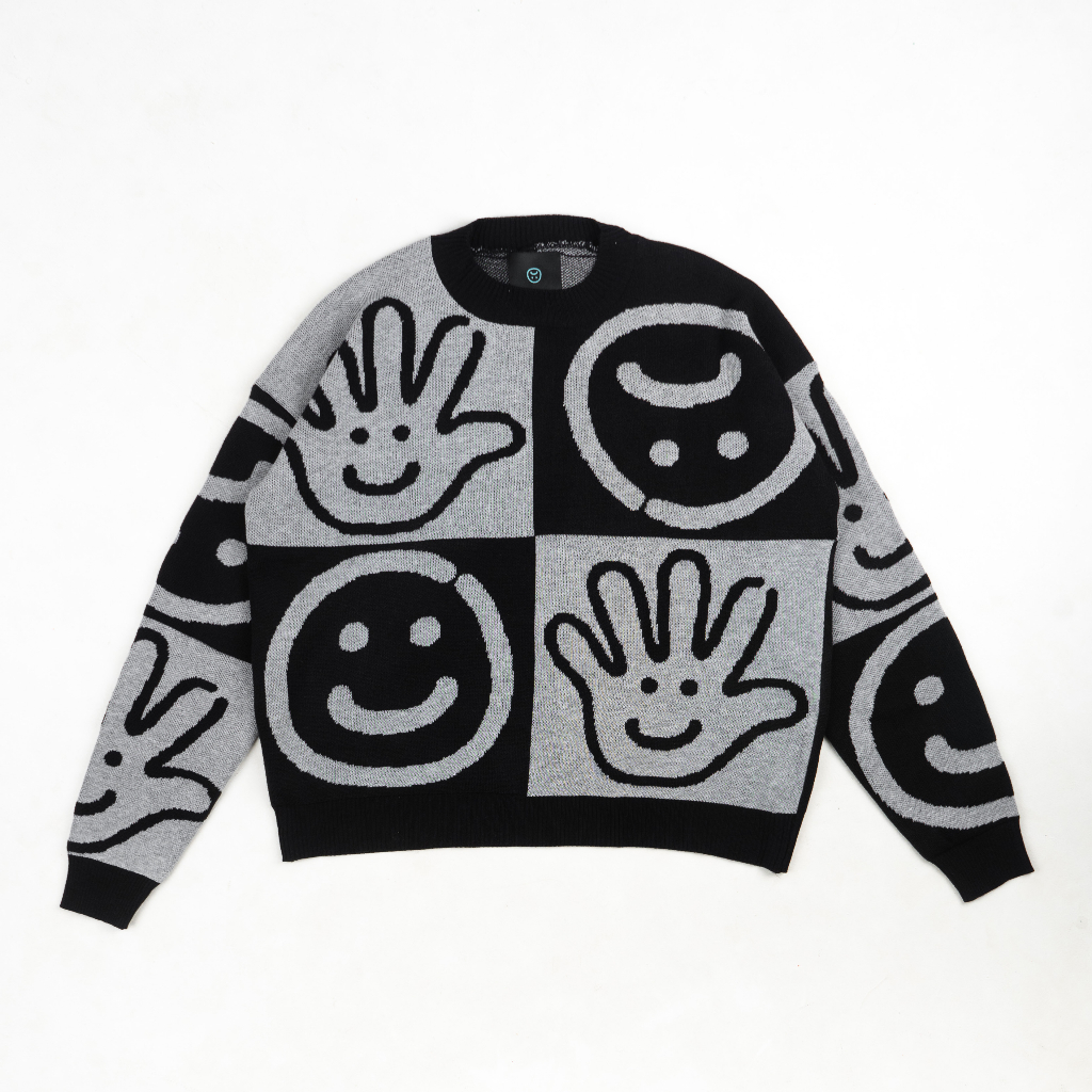 Jual FAITH FADE - Knitwear Signature Checkered (Black - Grey) | Shopee ...