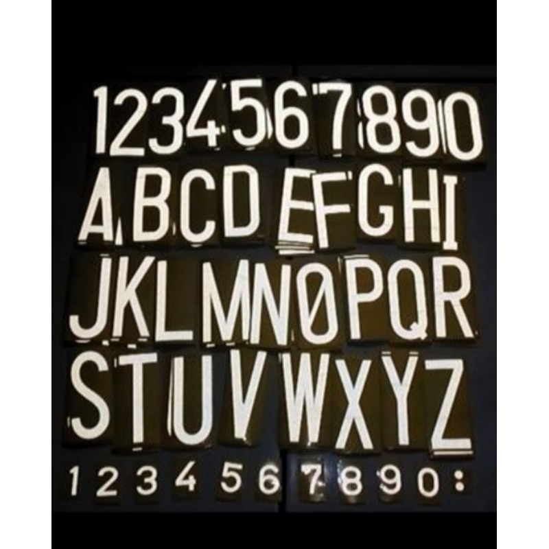 Jual Stiker/sticker Plat Nomor Mobil Font Baru/Lama Huruf dan Angka ...
