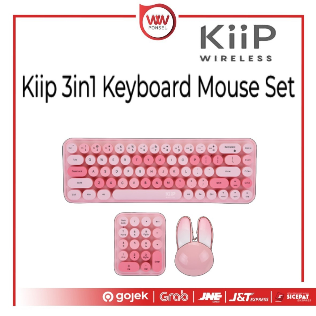Jual KiiP Wireless Sweet 3 in 1 Keyboard Mouse Set (KP-DK-SWEET-KP ...