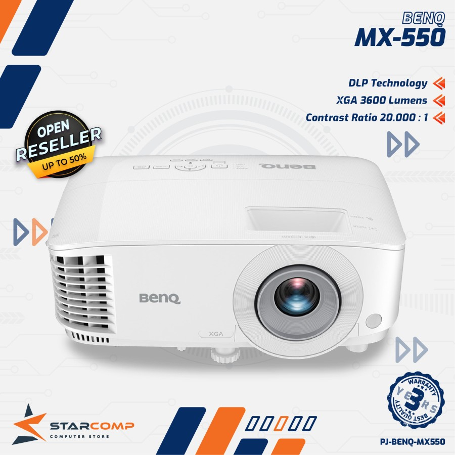Jual Proyektor BenQ MX550 MX-550 MX 550 DLP XGA 3600 Lumen Projector RESMI | Shopee Indonesia