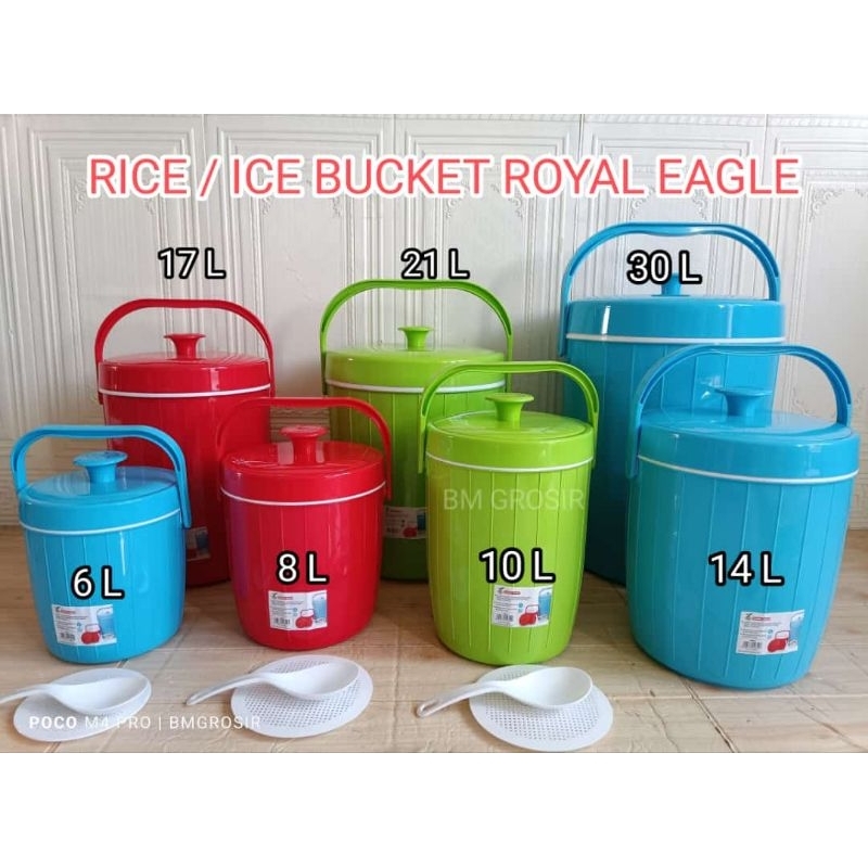 Jual rice ice bucket bos nasi royal eagle 6 liter | Shopee Indonesia