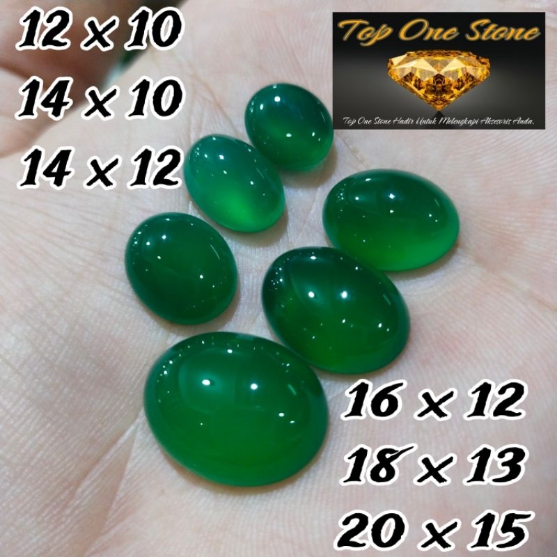 Jual [TOS] Natural Green Chalsedony / Green Topas | Shopee Indonesia