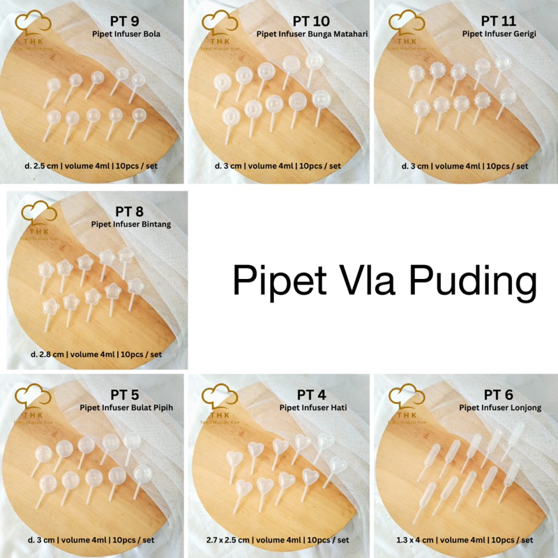 Jual PT - (10pcs) Plastic pipet infuser Vla Fla Puding | Shopee Indonesia
