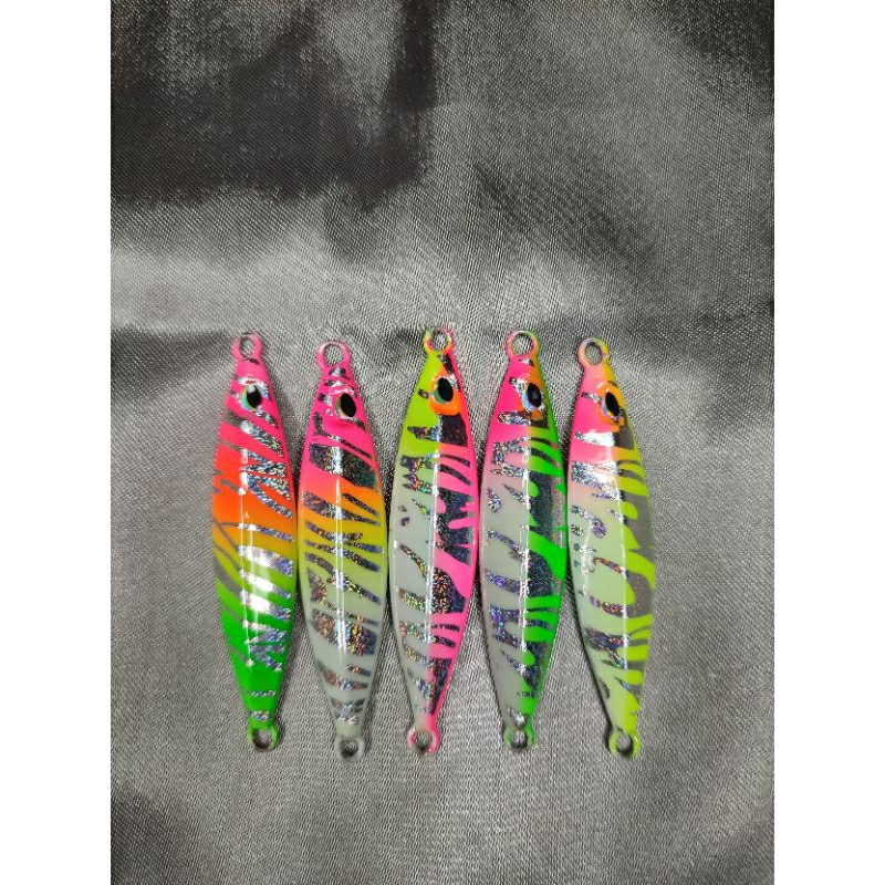 Jual metal jig copy koika full GID foil zebra | Shopee Indonesia