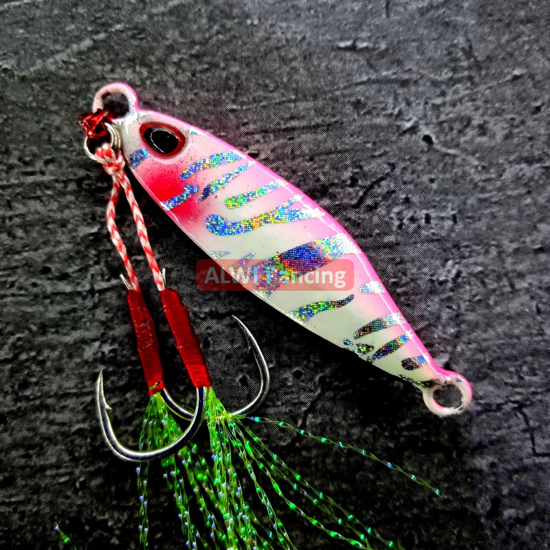 Jual ALWIX Metal JIG + Assist Hook TETRA ZEBRA GID UV 10gr 15gr 20gr ~ Mikro Metal Jig | Shopee ...