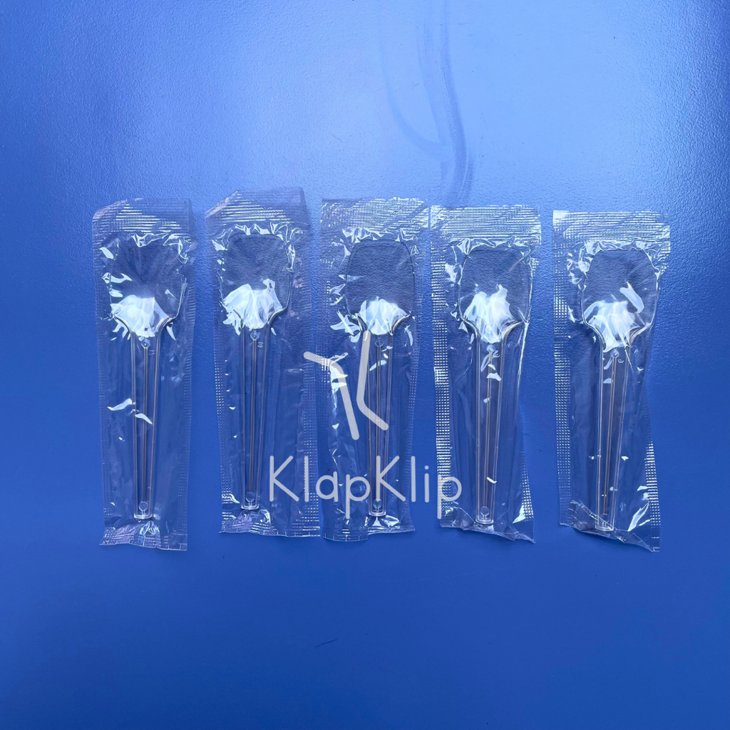 Jual 100pcs Sendok Puding Transparant Bungkus Plastik Wrapping Film ...