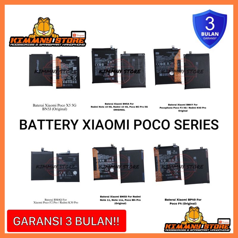 Jual Baterai Batre Poco C40 / M3 / M3 PRO / M4 PRO / M5 / F1 / F2 / F2 ...