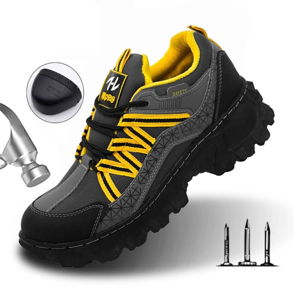 Jual ZEUS Sepatu Safety Sport Ujung Besi Original Safety Shoes Pria ...
