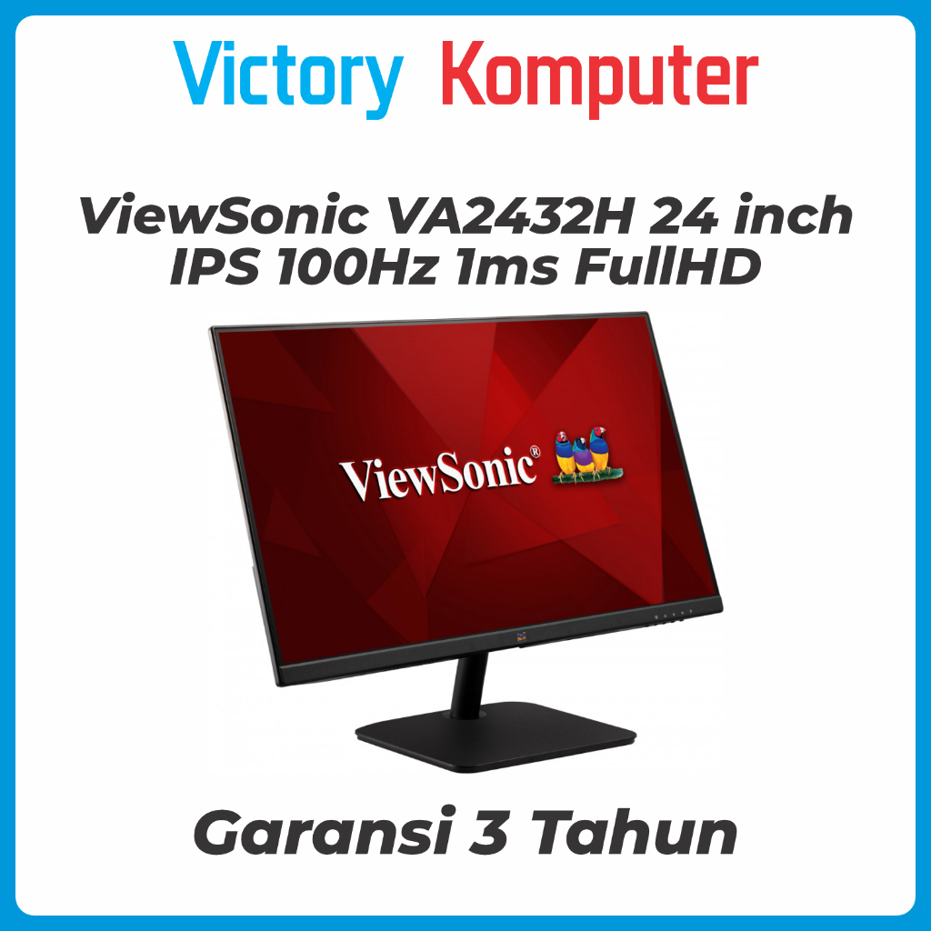 Jual Monitor ViewSonic VA2432H 24 inch IPS 100Hz 1ms FHD HDMI Frameless ...