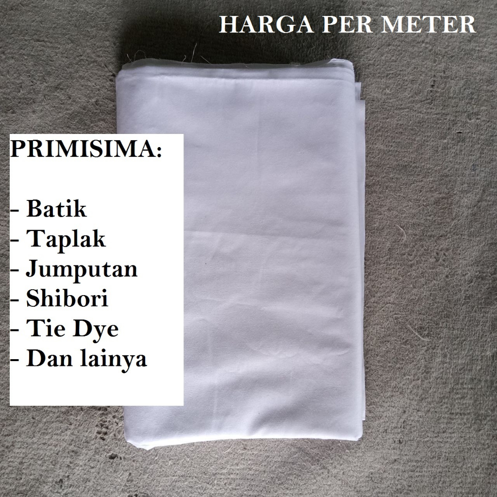 Jual Kain Primisima Bahan Batik Kain Putih Primisima Putih Kain Bahan ...