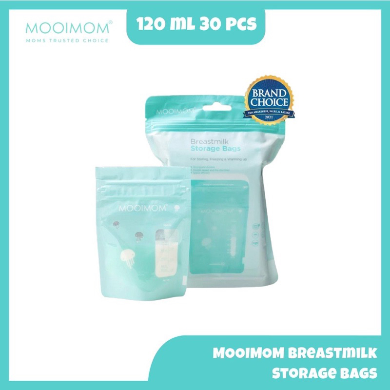 Jual Mooimom Kantong ASI Breastmilk Storage Bags 120ml 30 pcs | Shopee Indonesia