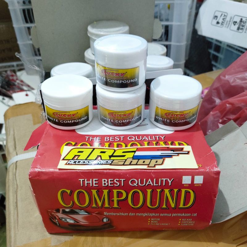 Jual JAGUAR / LUCKY White Red Compound- Kumpon Kompon Putih Halus ...
