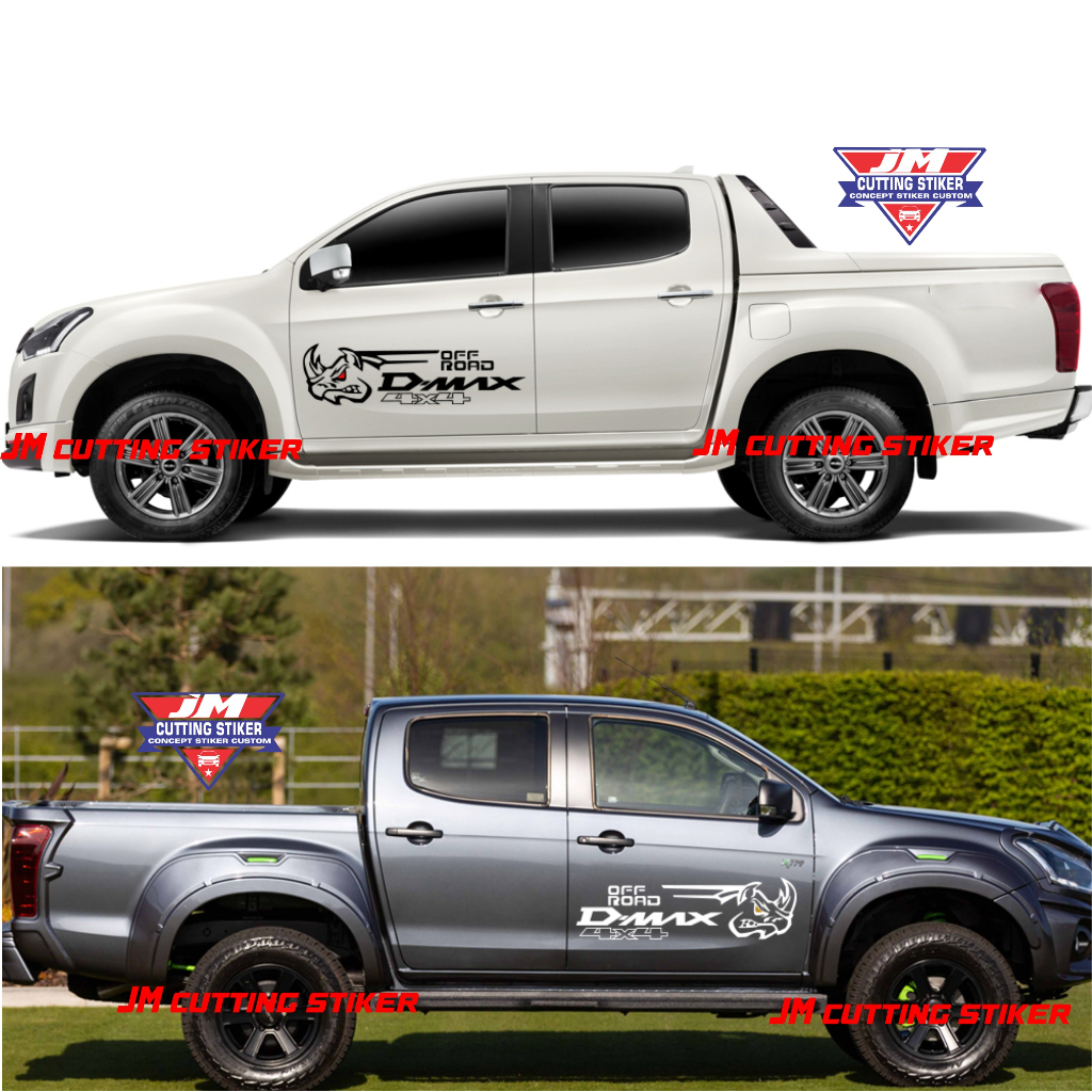 Jual Stiker body mobil isuzu dmax cutting stiker striping offroad ...