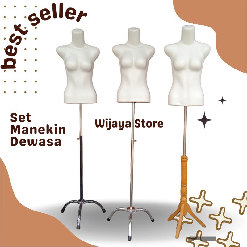 Jual Patung Manekin Badan Perempuan Dewasa - Patung Baju Body Lurus ...