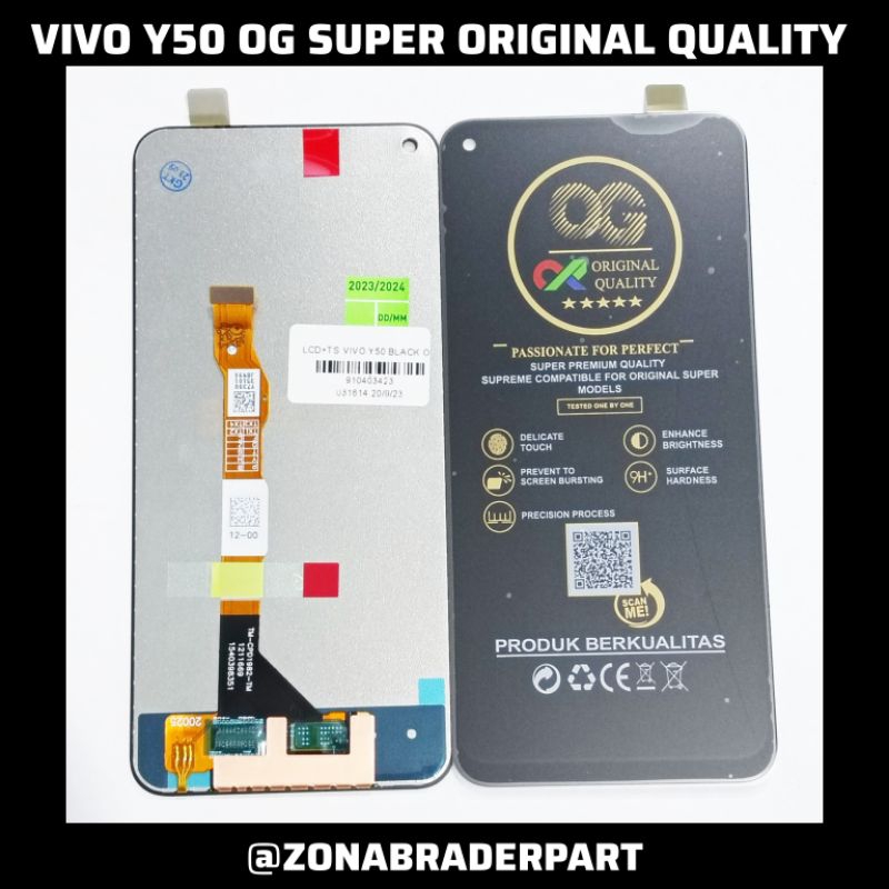 Jual LCD + TS VIVO Y50 OG SUPER ORIGINAL QUALITY | Shopee Indonesia
