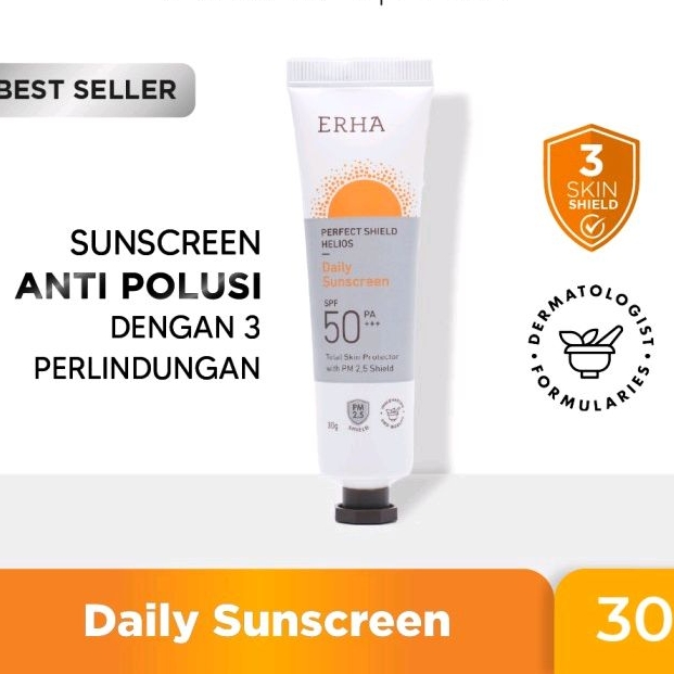 Jual Erha Perfect Shield Helios Daily Sunscreen SPF 50 /PA++ 30g- Sunscreen | Shopee Indonesia