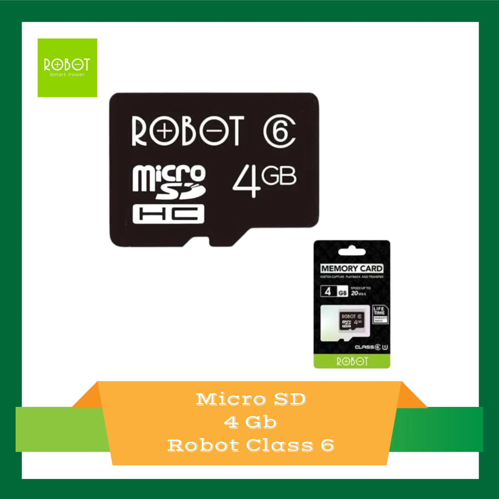 Jual Kartu Memory Card/MMC/Micro SD Original Robot Class 10 | Shopee ...