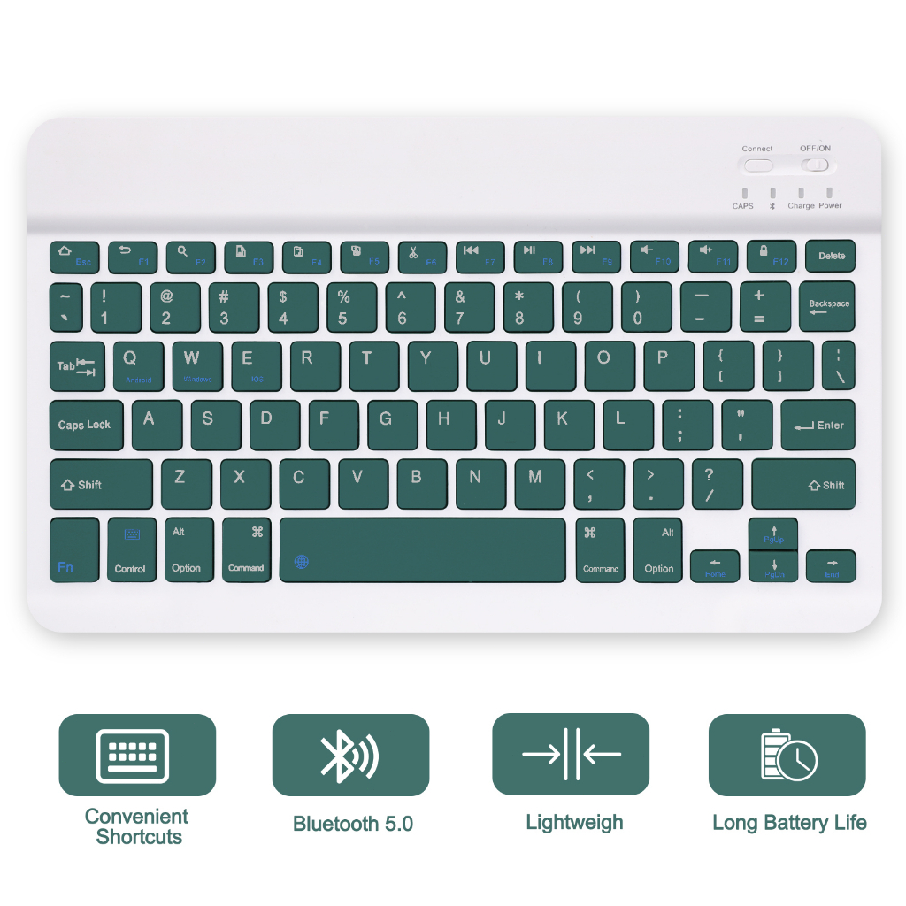 Jual Keysky 10 inch Mini Nirkabel Bluetooth Keyboard + Mouse Combo USB ...